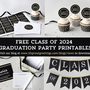 EDITABLE School Years Graduation Photo Banner Template 13 Panels for K ...