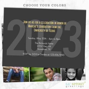 5x7 Inch Photo Collage Graduation Announcement Childhood & - Etsy