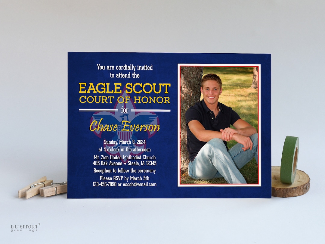 Scout Invitation for Court of Honor Award Ceremony or Banquet ...