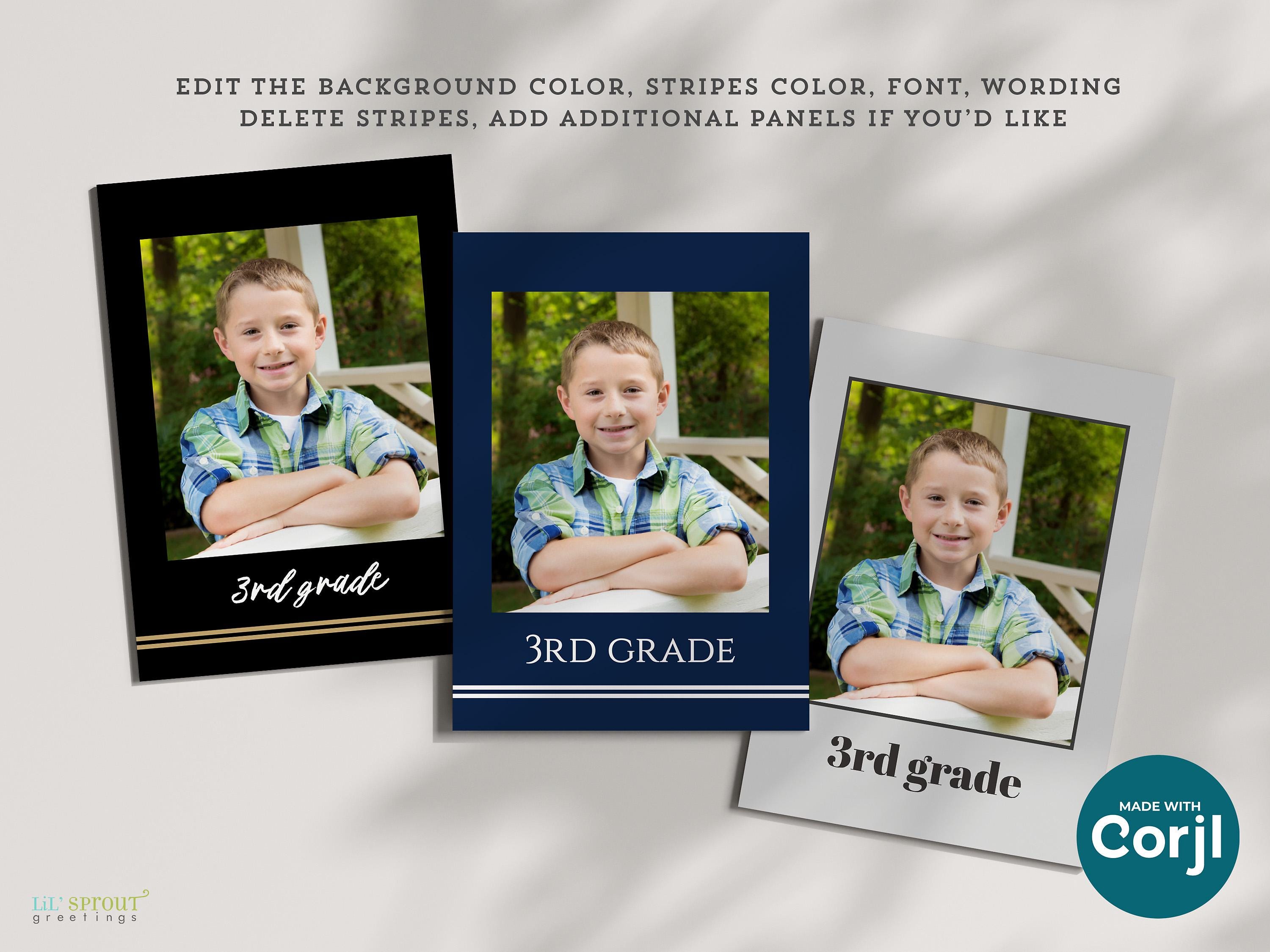 EDITABLE School Years Graduation Photo Banner Template - 2025 Grad ...
