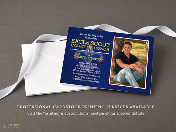Invitaciones Imprimibles De Los Scouts águila Eagle Scout Court Of