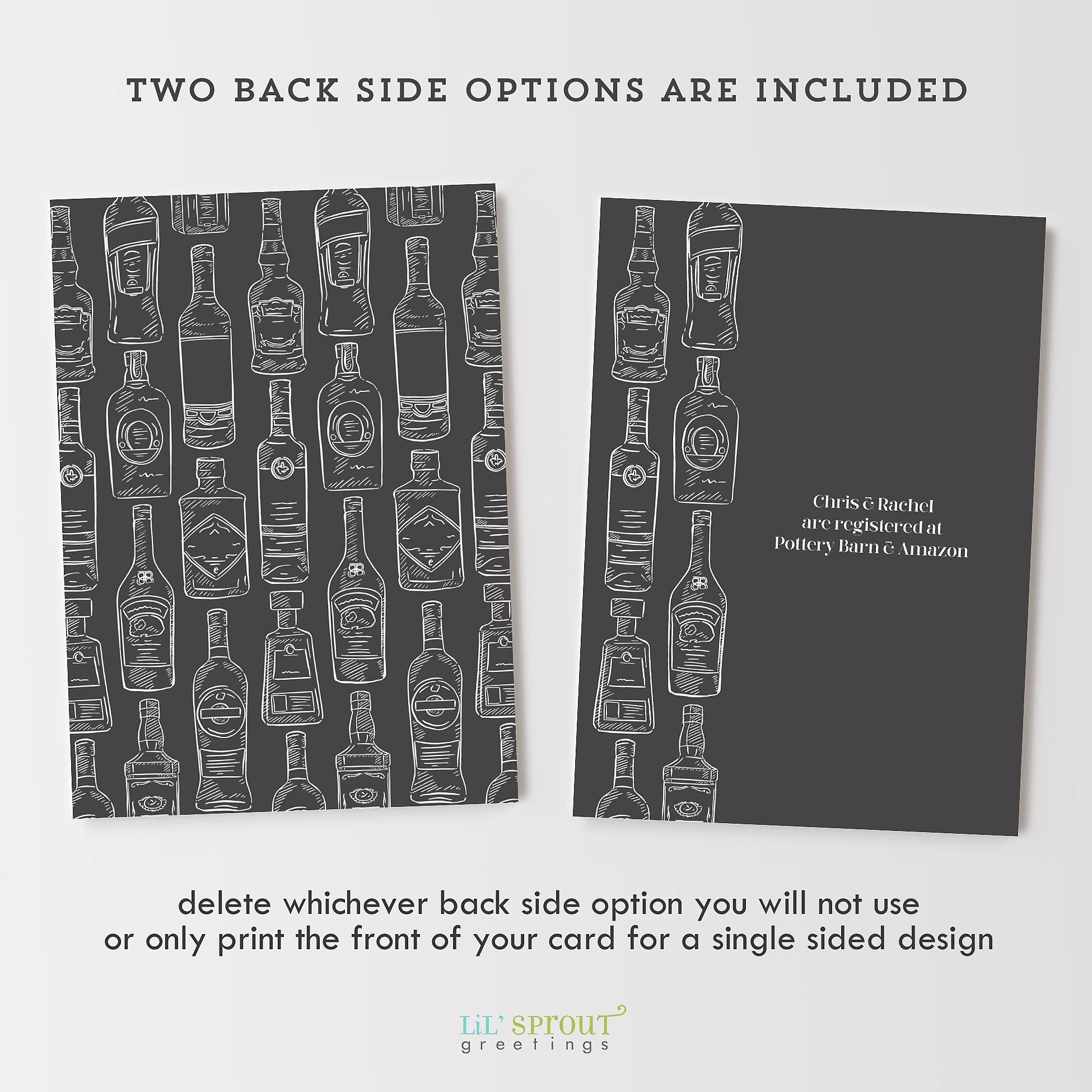 Editable Stock the Bar Party Invitation for Couples Shower ...