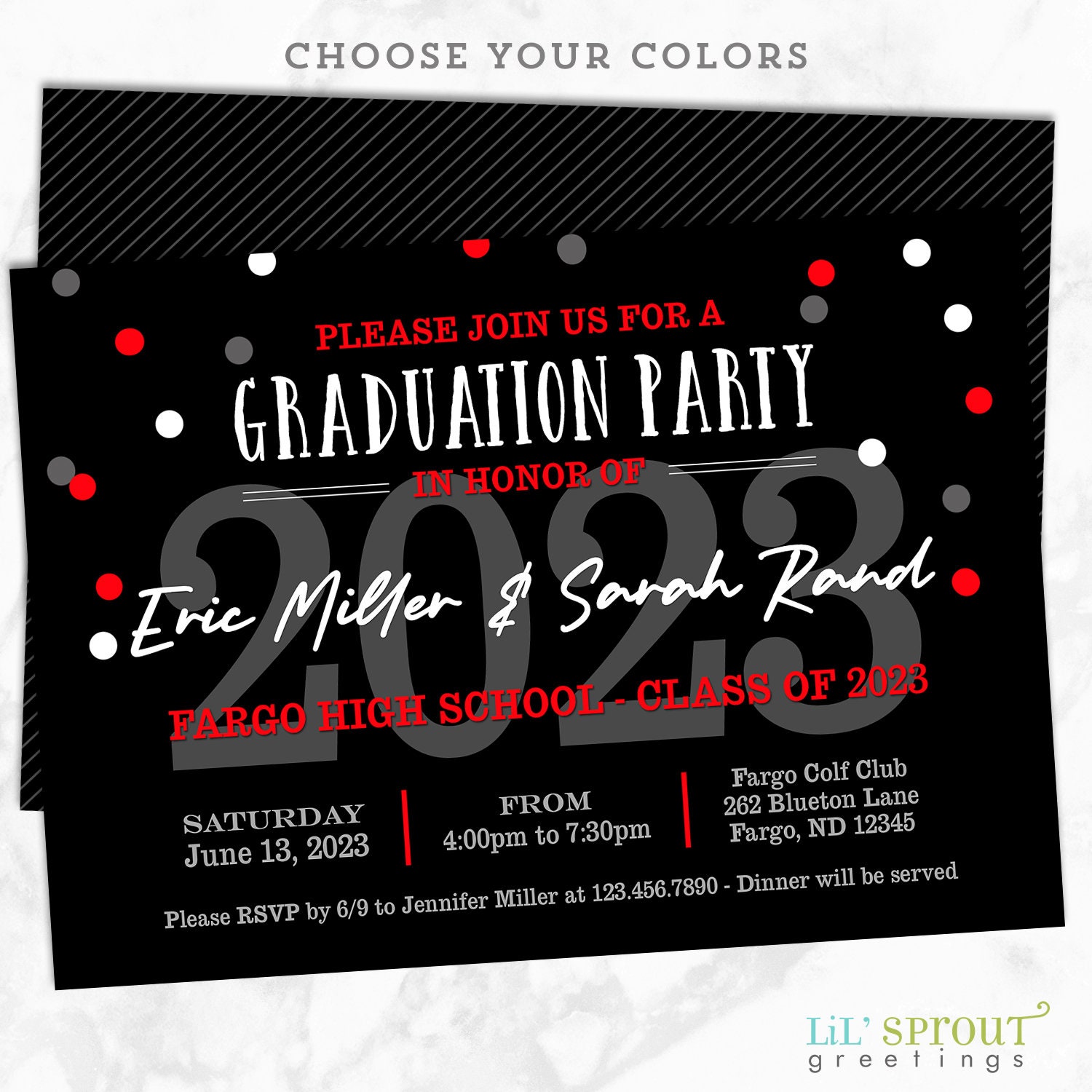 Diy High School Graduation Party Invitations