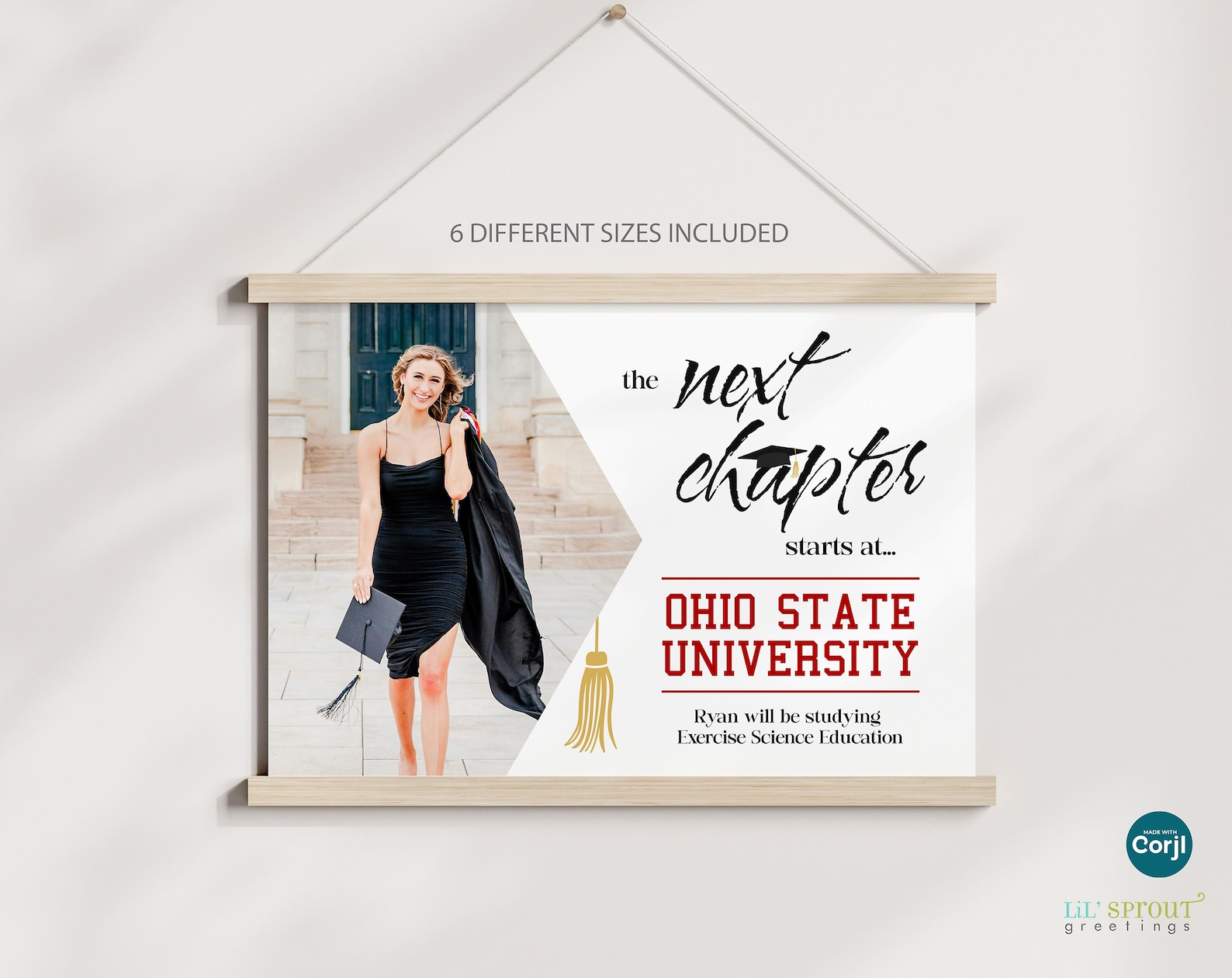 Graduation Next Chapter Printable Sign With Photo, 6 Sizes Included ...