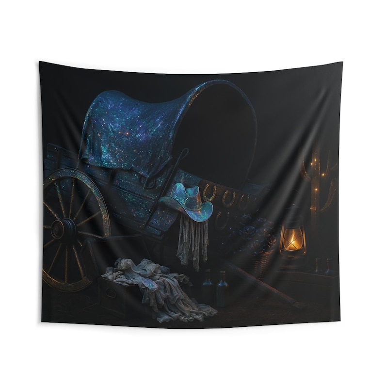 Tapestry/backdrop: Wild West Disco Wagon - Etsy