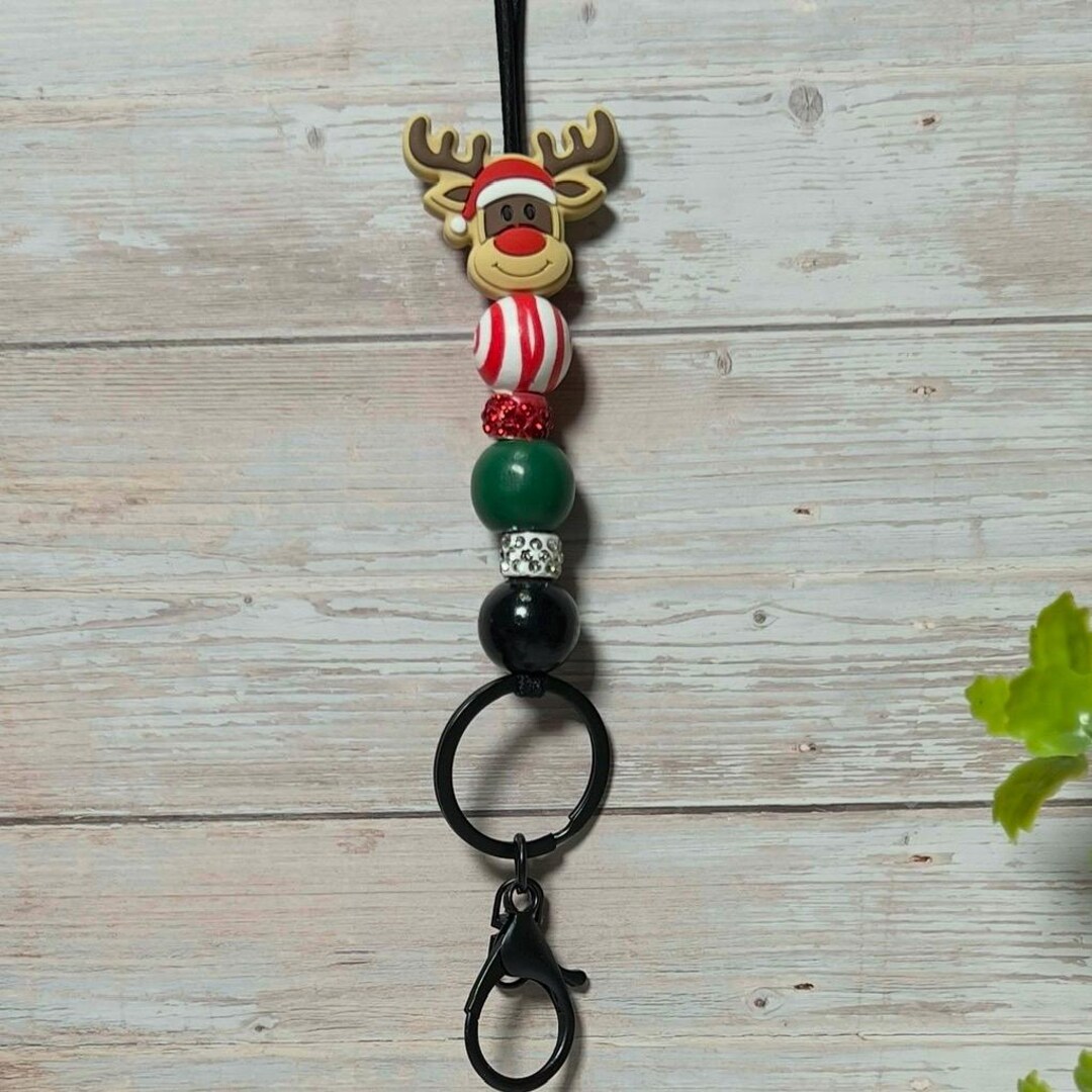 Adorable Christmas Rudolph Lanyard for Teachers, Nurses, Students - Etsy