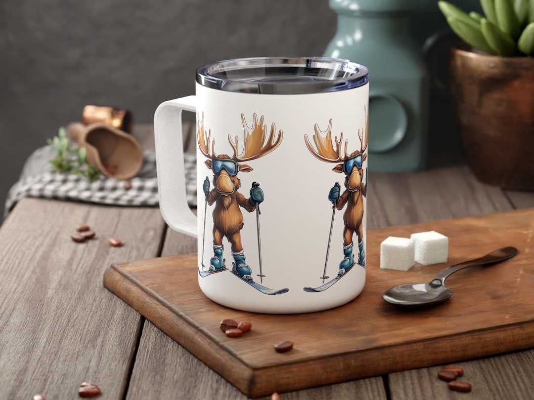 First Ski Season 10oz Stainless Steel Insulated Coffee Mug With Lid for ...