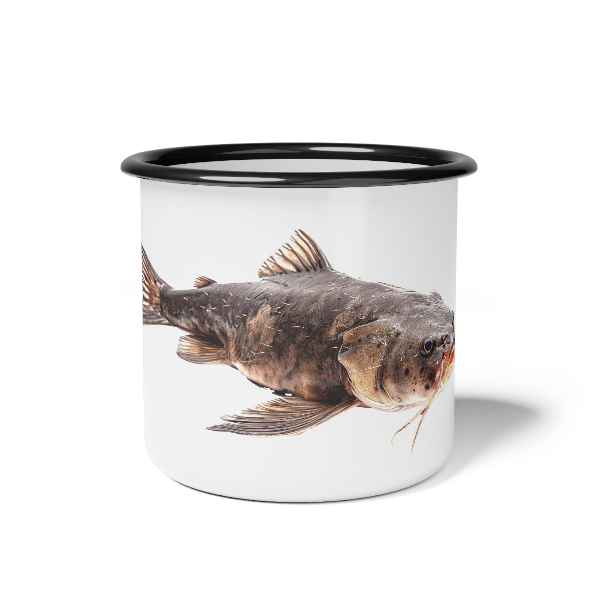 Catfish Camp Cup: 12oz Steel Enamel Mug for Outdoors - Etsy
