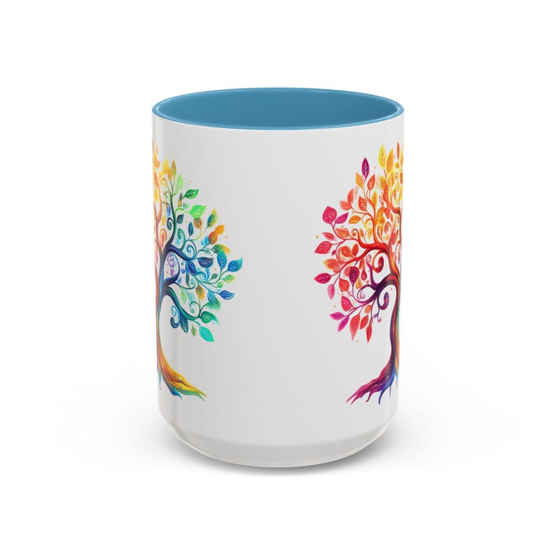 Colorful Tree of Life Coffee Mug - Unique Zen Spiritual Gift - Etsy