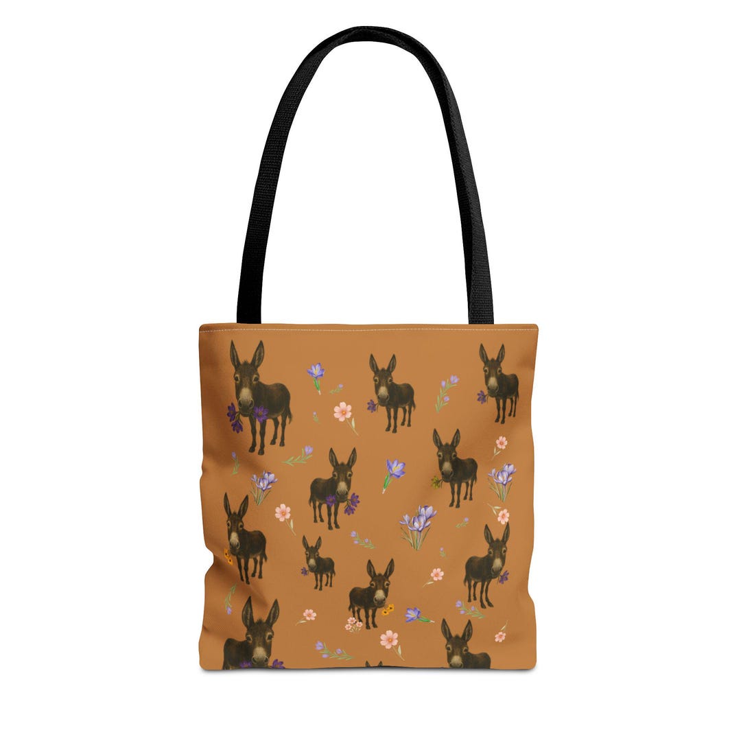 Donkey Tote Bag - Cute Donkey Shopping Bag for Everyday Use, Grocery ...