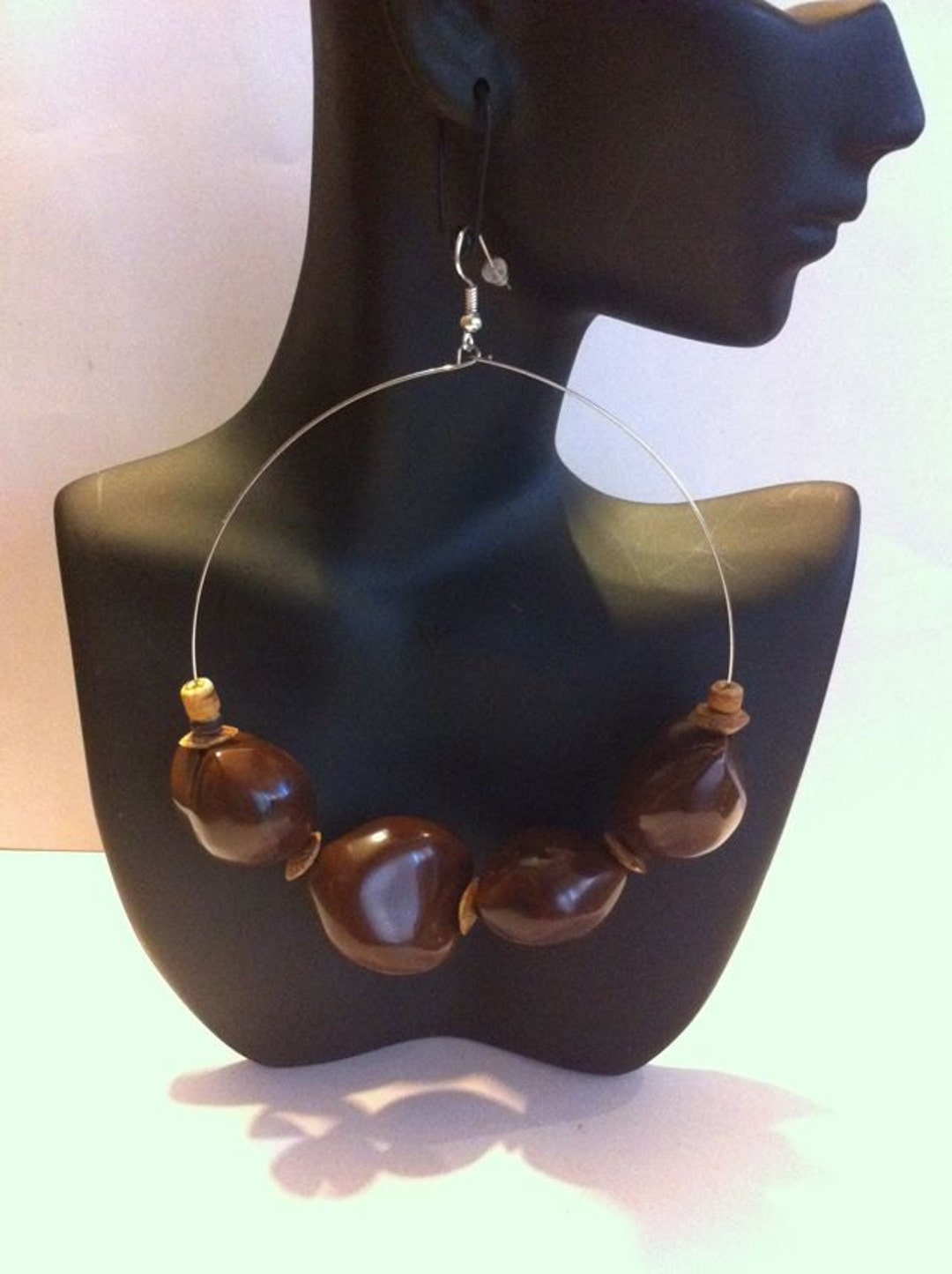 African Inspired Hoop Earrings - Etsy