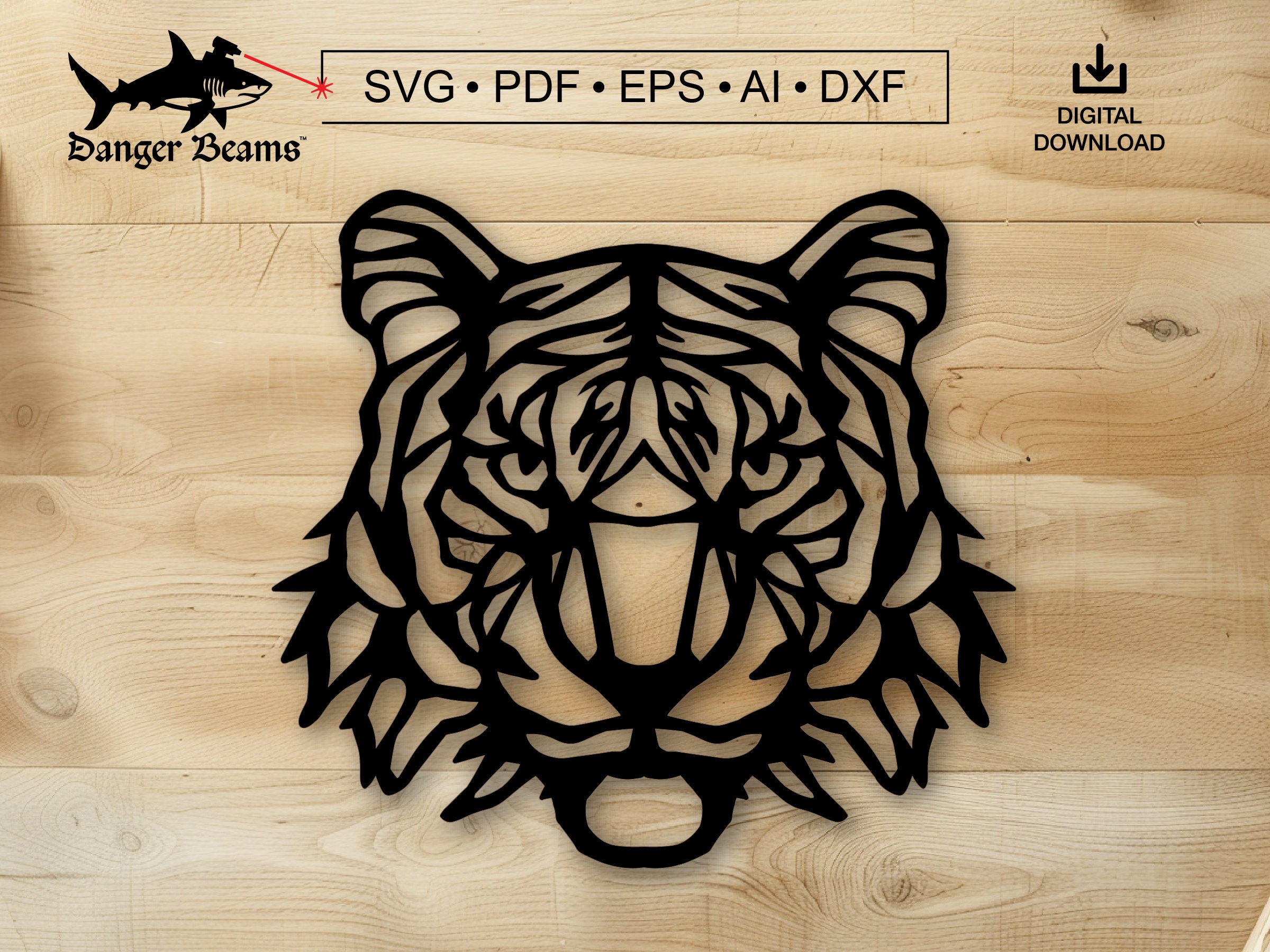 Animal Heads Bundle 1 Cut Paper File - Digital Download (ai, PDF, DXF ...