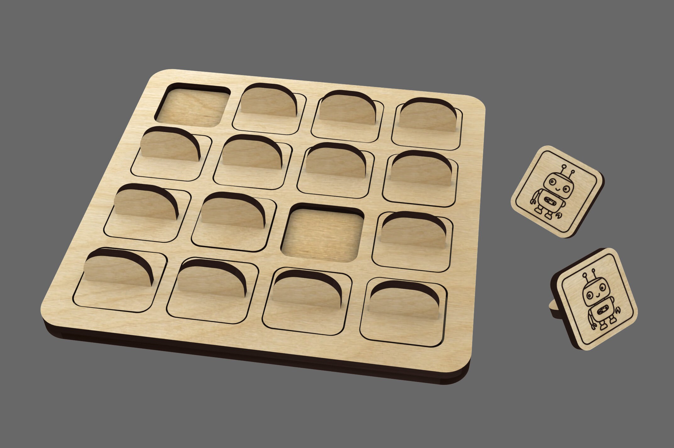 Kids Matching Game Laser Cut File - Digital Download (ai, PDF, DXF, SVG ...