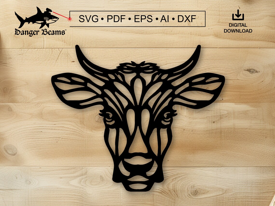 Animal Heads Bundle 1 Cut Paper File Digital Download ai, PDF, DXF, SVG ...