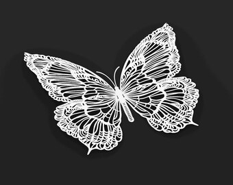 Floral Cat Intricate Laser Cut File - Digital Download (ai, PDF, DXF ...