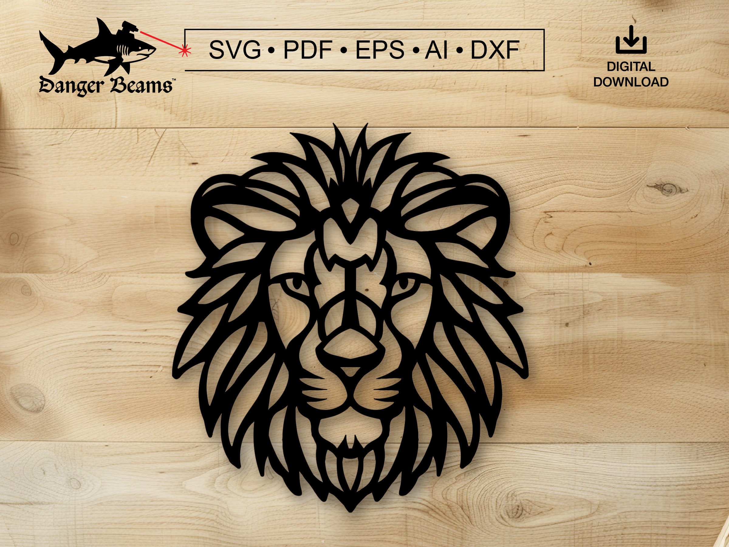 Animal Heads Bundle 1 Cut Paper File - Digital Download (ai, PDF, DXF ...