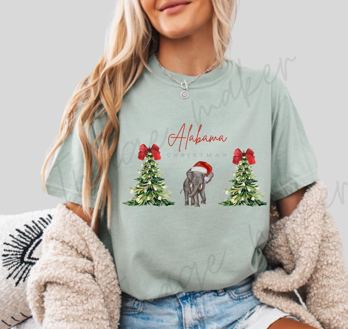 Alabama Christmas Roll Tide Crimson Tide Holiday Gameday PNG File ...