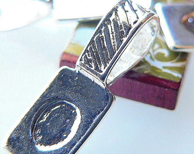 10 Fancy Extra Large Silver Tone Bails Nickel Free With Glue Pad for ...