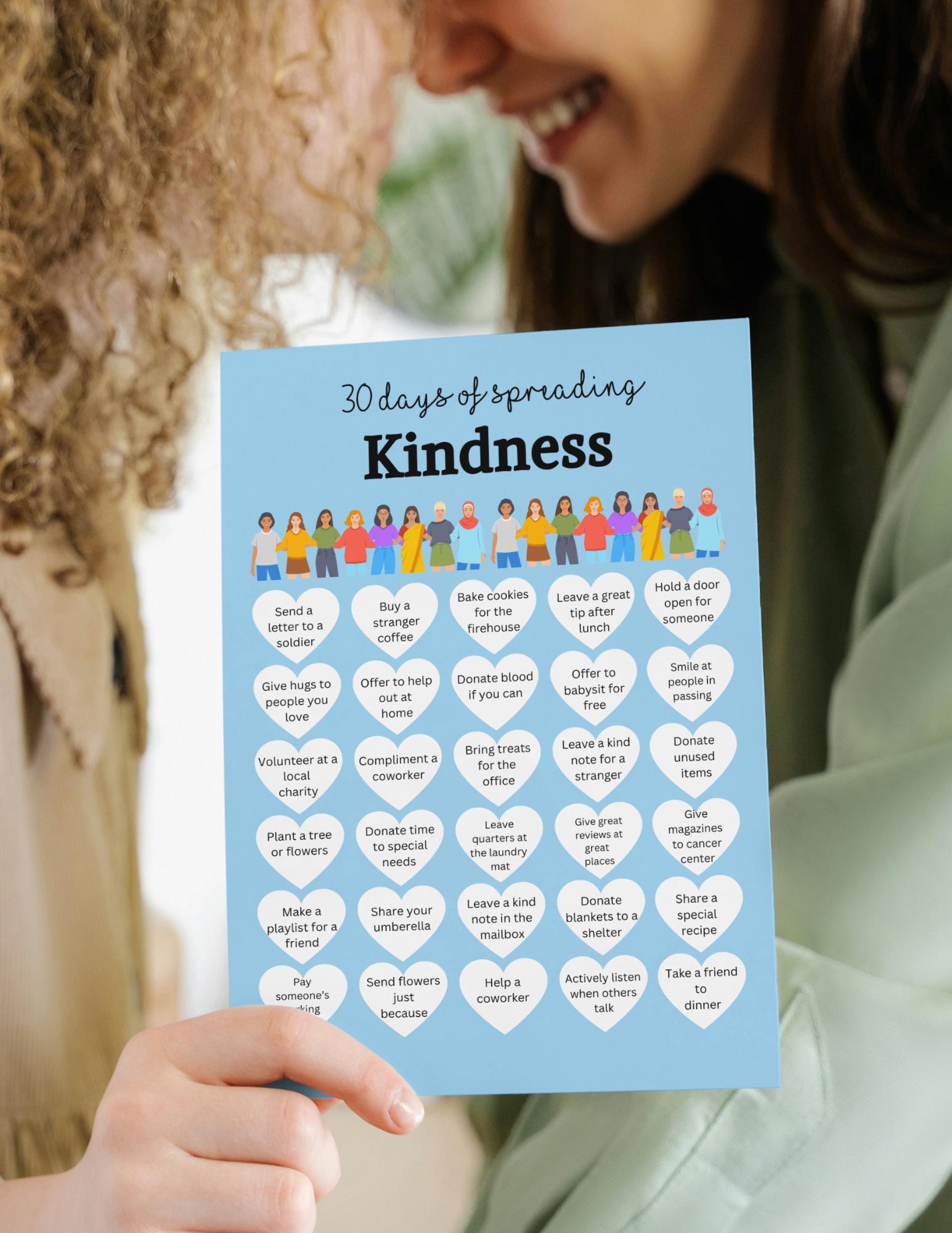30 Days of Showing Kindness: Heartwarming Acts to Brighten Every Day ...