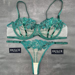 Custom Lingerie, Bra and Panty Set, Custom Name Thong, Personalized ...