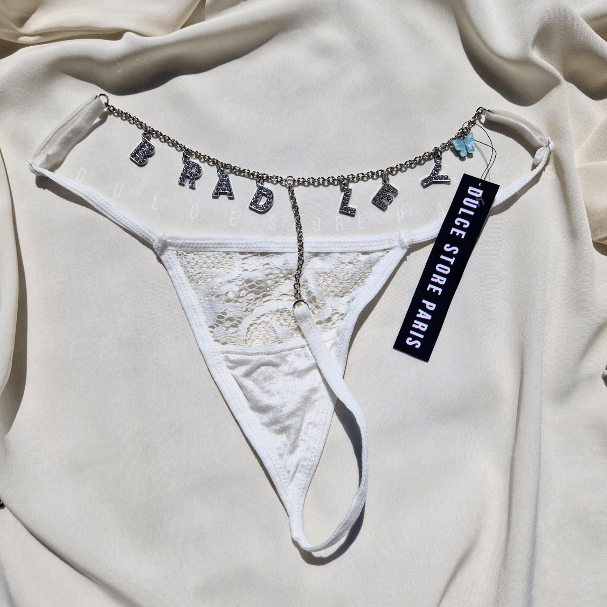 Custom Thong Chain With Name, Custom Name Belly Chain, Personalized ...