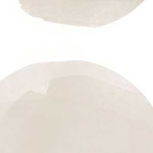 Neutral Abstract Poster Set | Modern Brush Stroke Art Prints, Geometric ...
