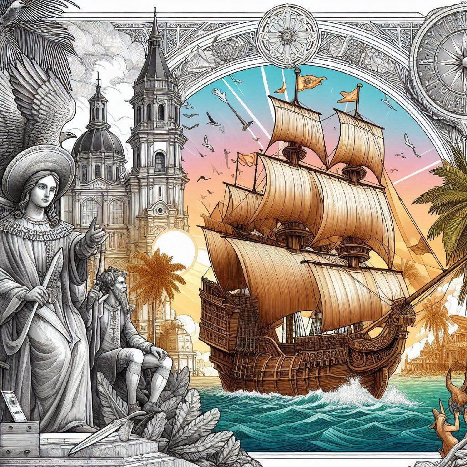 100 Discoveries Color Columbus Day! the Magic of Color 100 Columbus Day ...