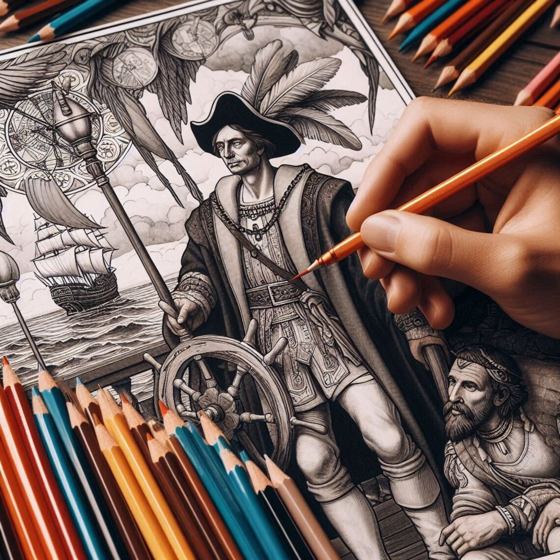 100 Discoveries Color Columbus Day the Magic of Color 100 Columbus Day ...