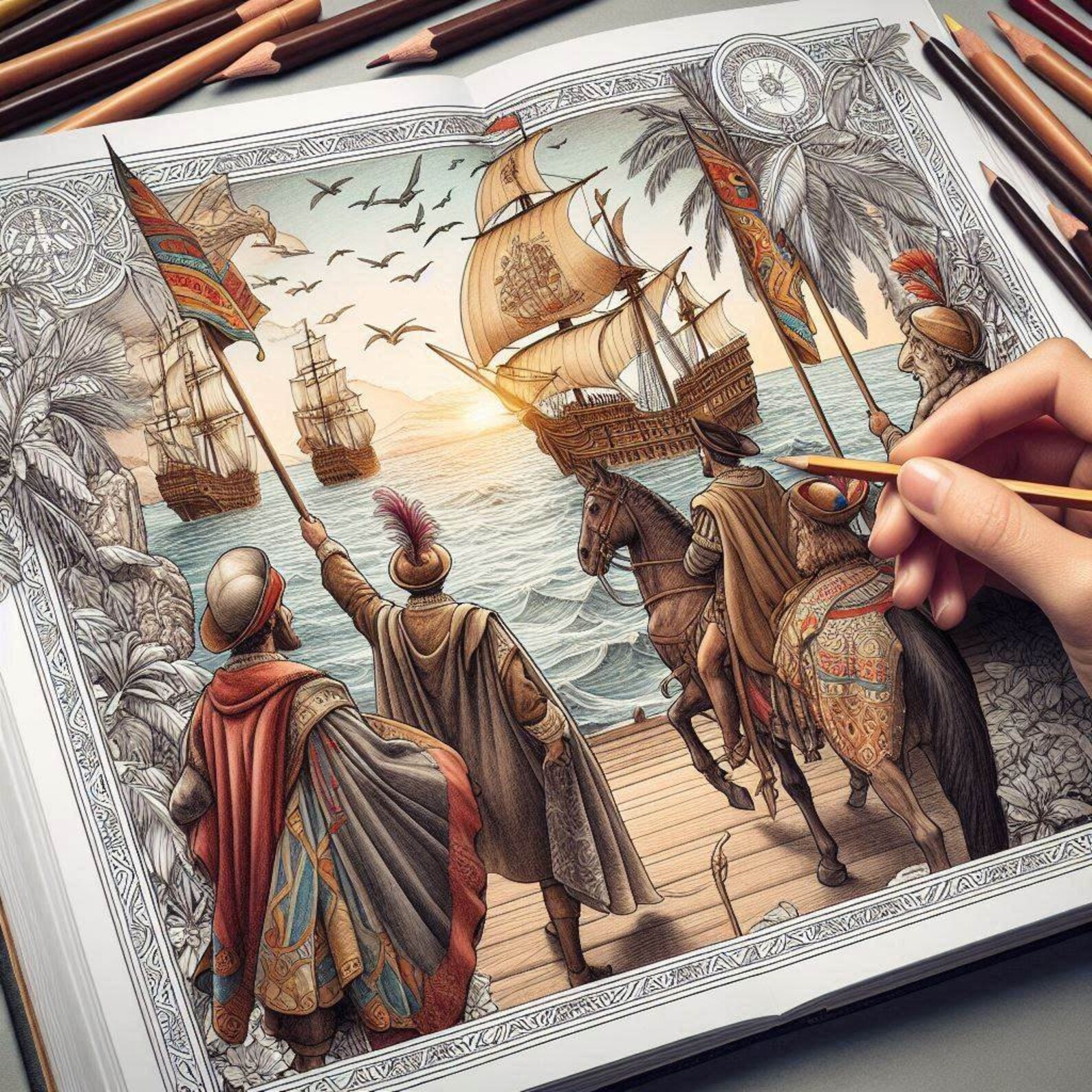 100 Discoveries Color Columbus Day the Magic of Color 100 Columbus Day ...