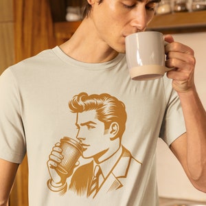 Retro Gentleman Coffee Clipart: 4 SVG & PNG Files (digital Download) - Etsy