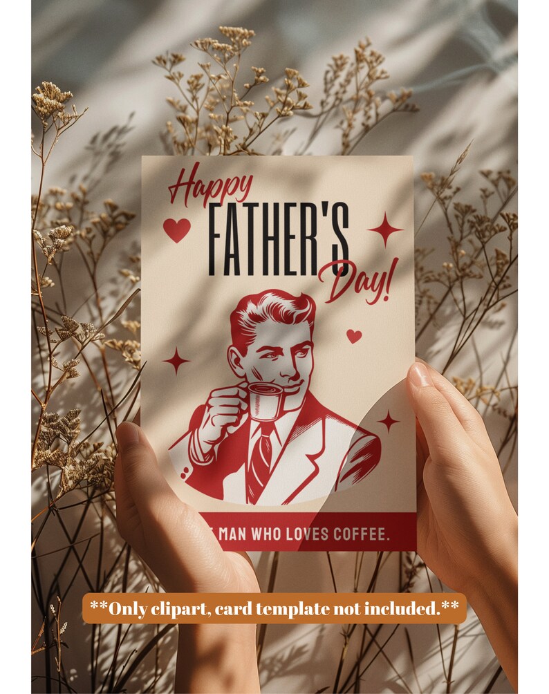 4 Retro Gentleman Enjoying Coffee Svg & Png Cilpart, 50s Man, Editable ...