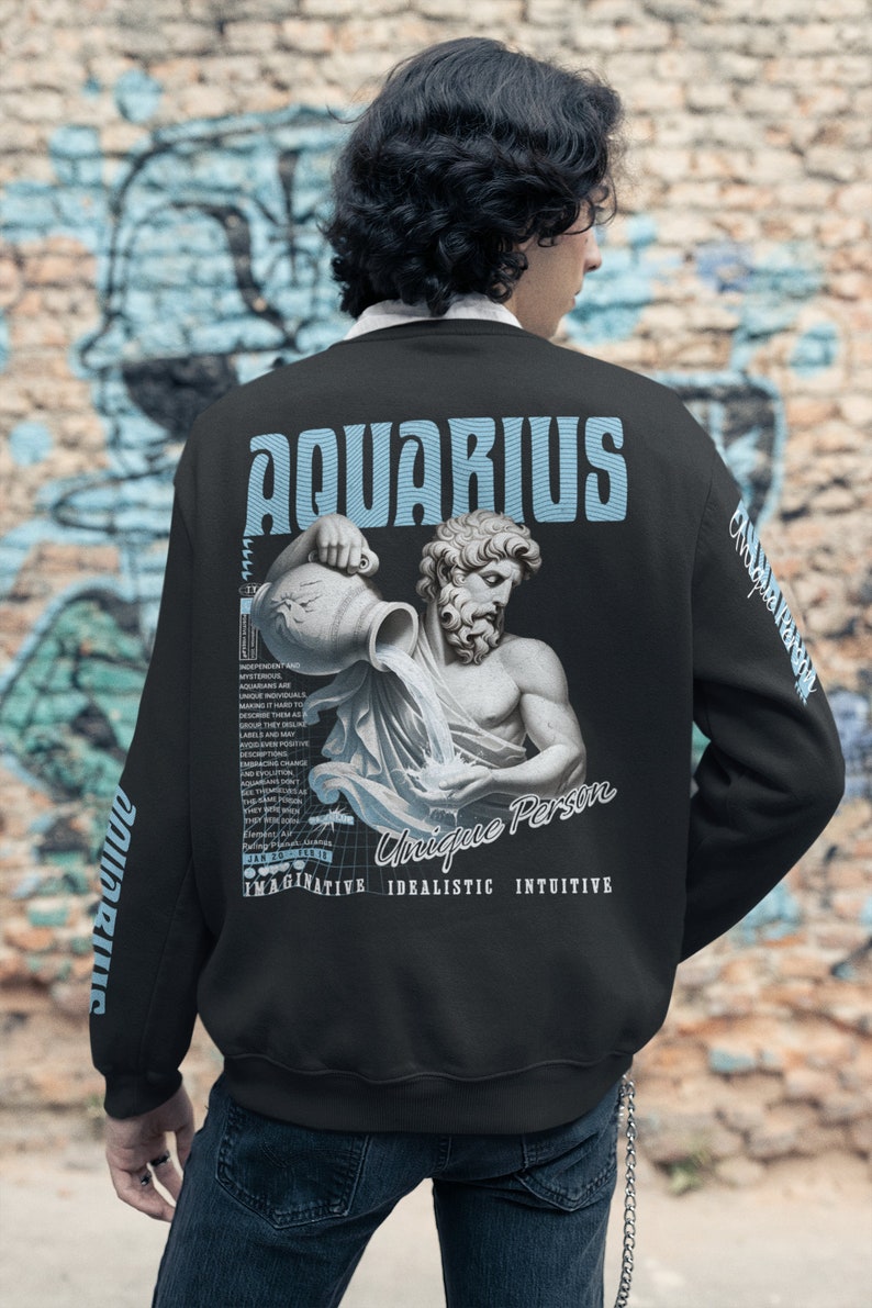 Aquarius Streetwear PNG: Astrology Zodiac Sign (digital Download) - Etsy