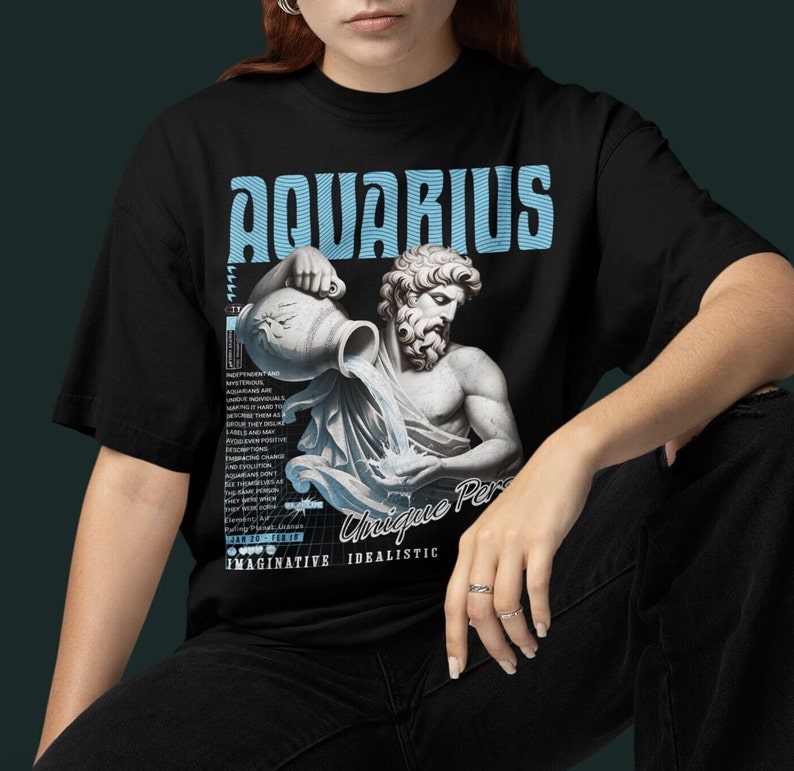 Aquarius Streetwear PNG: Astrology Zodiac Sign (digital Download) - Etsy
