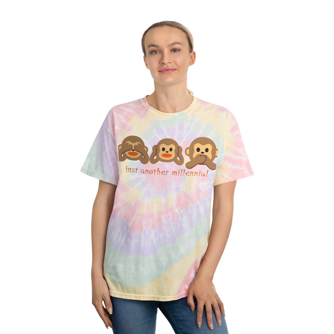 Unique Monkey Tie Dye Shirt: Vintage-inspired Nostalgic Tees for ...