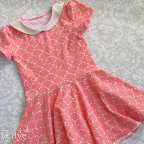 Girls Twirl Dress Pattern Tulip Sleeves Circle Skirt and | Etsy