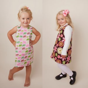 A-line Dress Pattern for Girls - Reversible Aline Dress Sewing Pattern ...