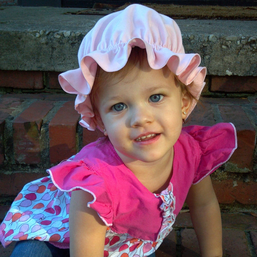 Mop / Mob Cap Pattern - Newborn Baby , Toddler, Girl Plus 18 Inch Doll ...