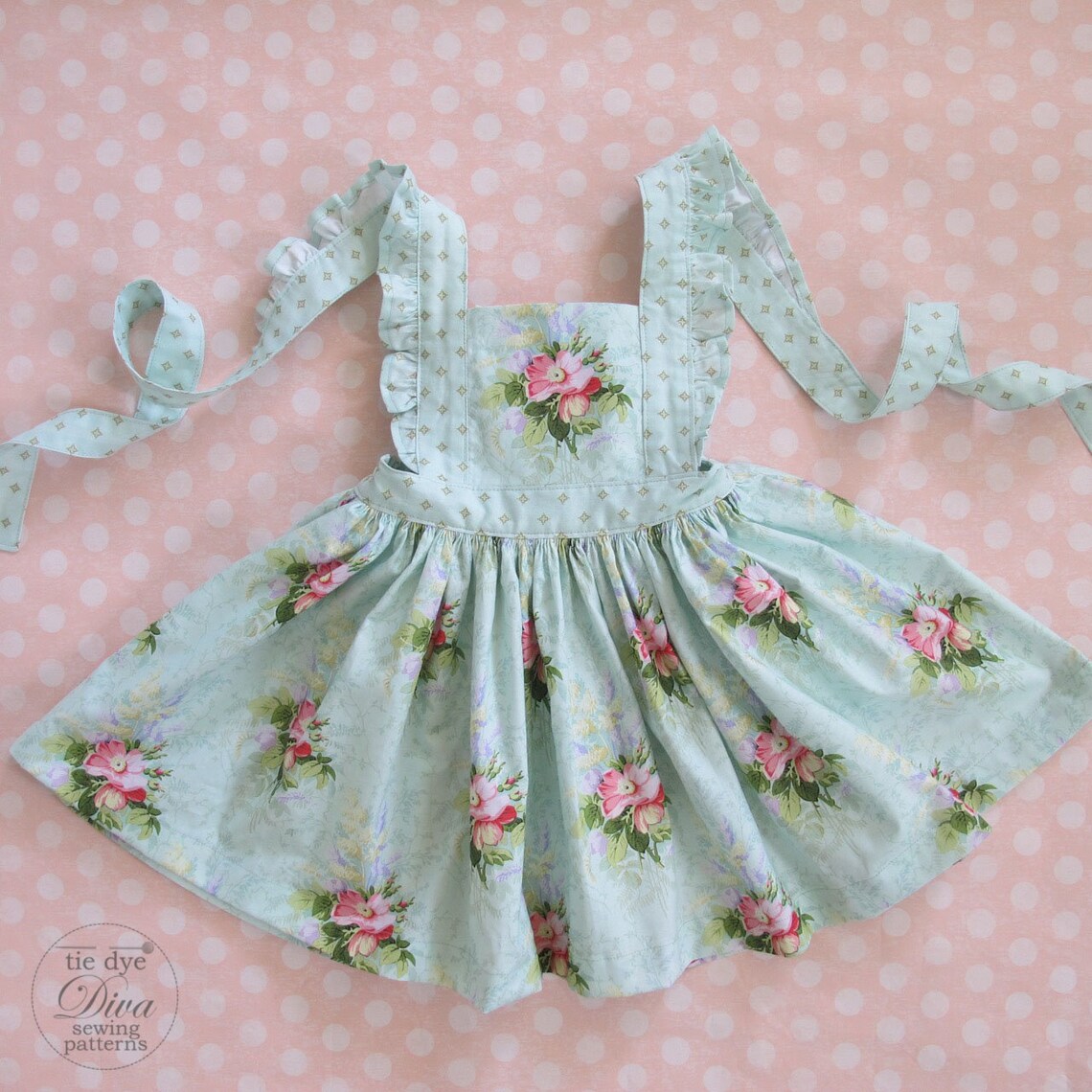 Pinafore Dress Pattern With Vintage Style Flutter Sleeves - Etsy