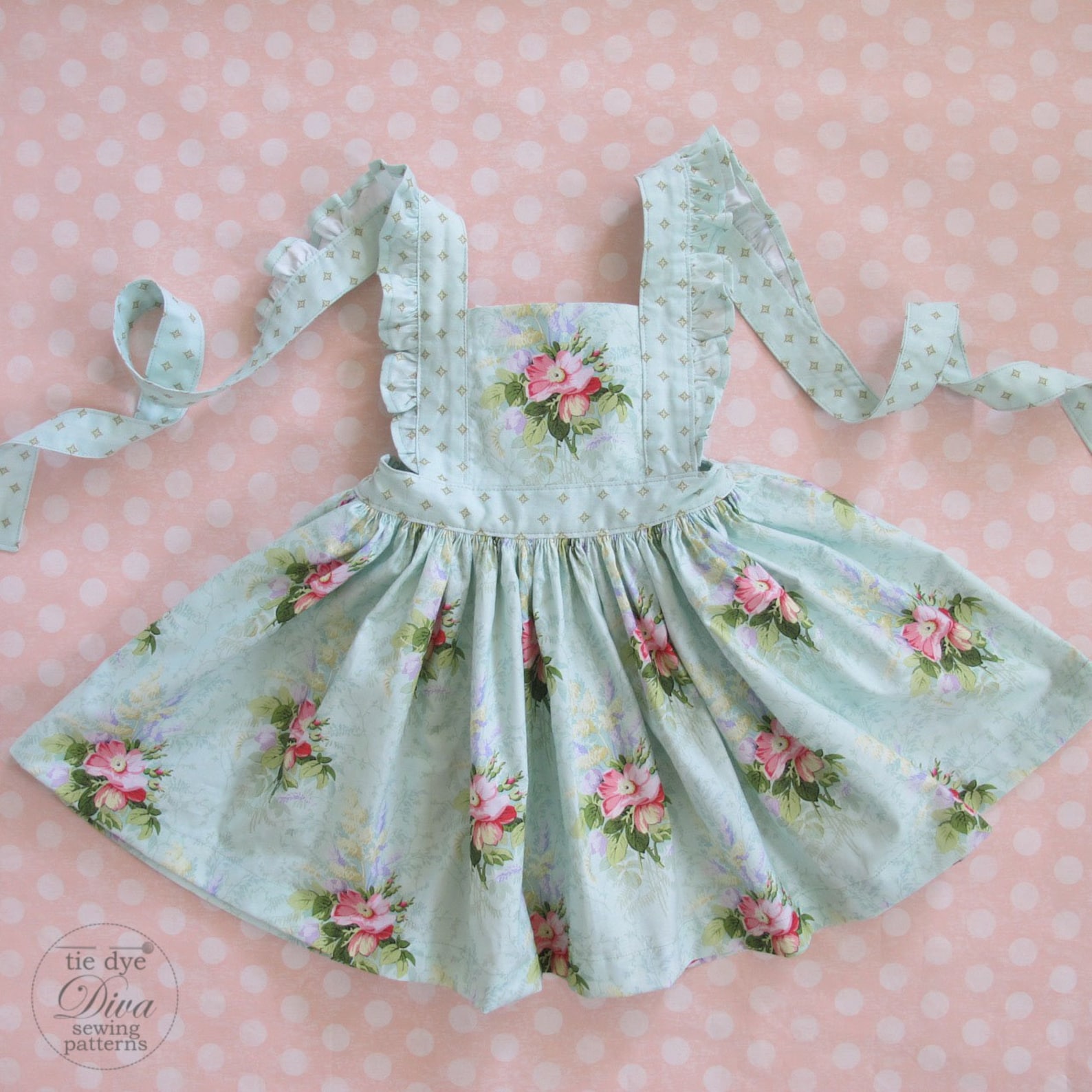 Pinafore Dress Pattern With Vintage Style Flutter Sleeves - Etsy Canada