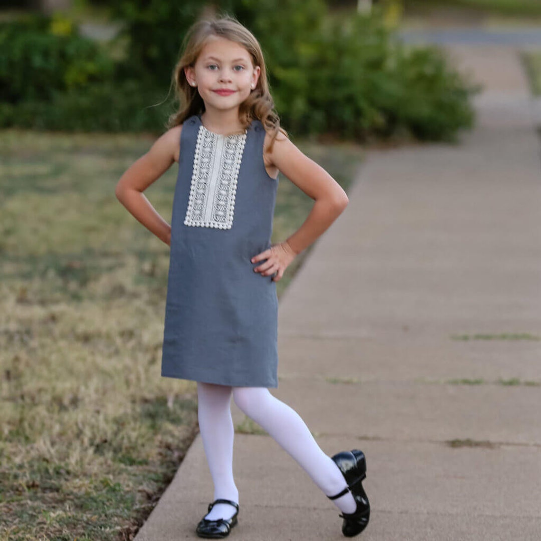A-line Dress Pattern for Girls - Reversible Aline Dress Sewing Pattern ...