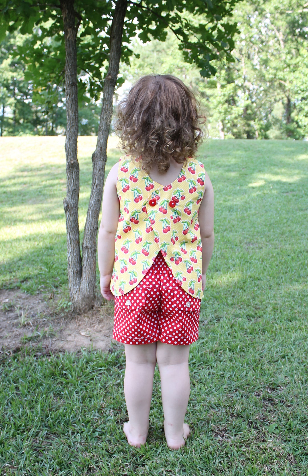 Girls Open Back Top Pattern - Downloadable PDF Pattern Sizes 2 to 10 ...