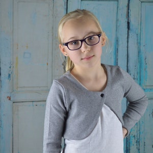 Girls Cardigan Cardi Shrug Bolero Sewing Pattern for Knit Fabric ...