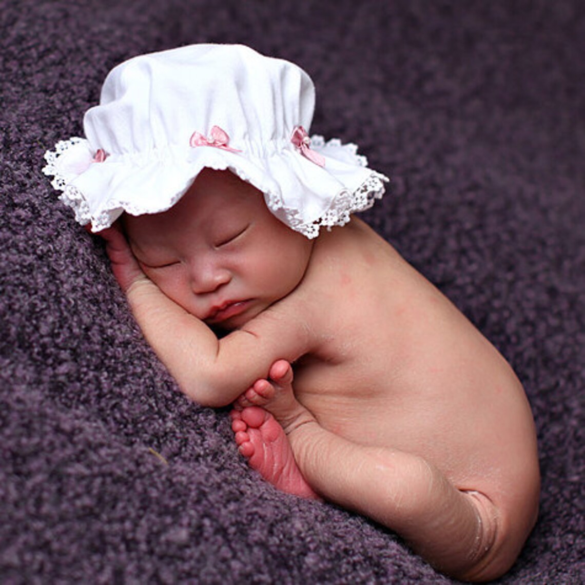 Mop / Mob Cap Pattern - Newborn Baby , Toddler, Girl Plus 18 Inch Doll ...