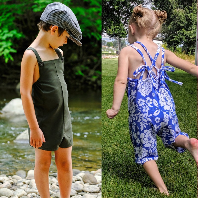 Girls Romper Pattern - Etsy