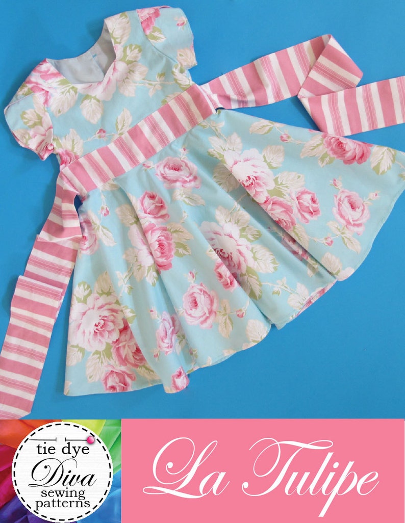 Twirly Dress Pattern for Girls PDF Download sizes 2 through | Etsy