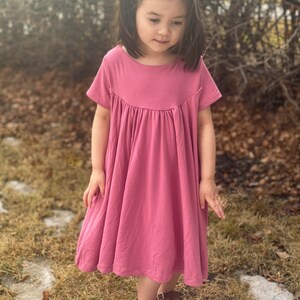 Girls Knit Fabric Dress Pattern Printable PDF Includes Projector File ...