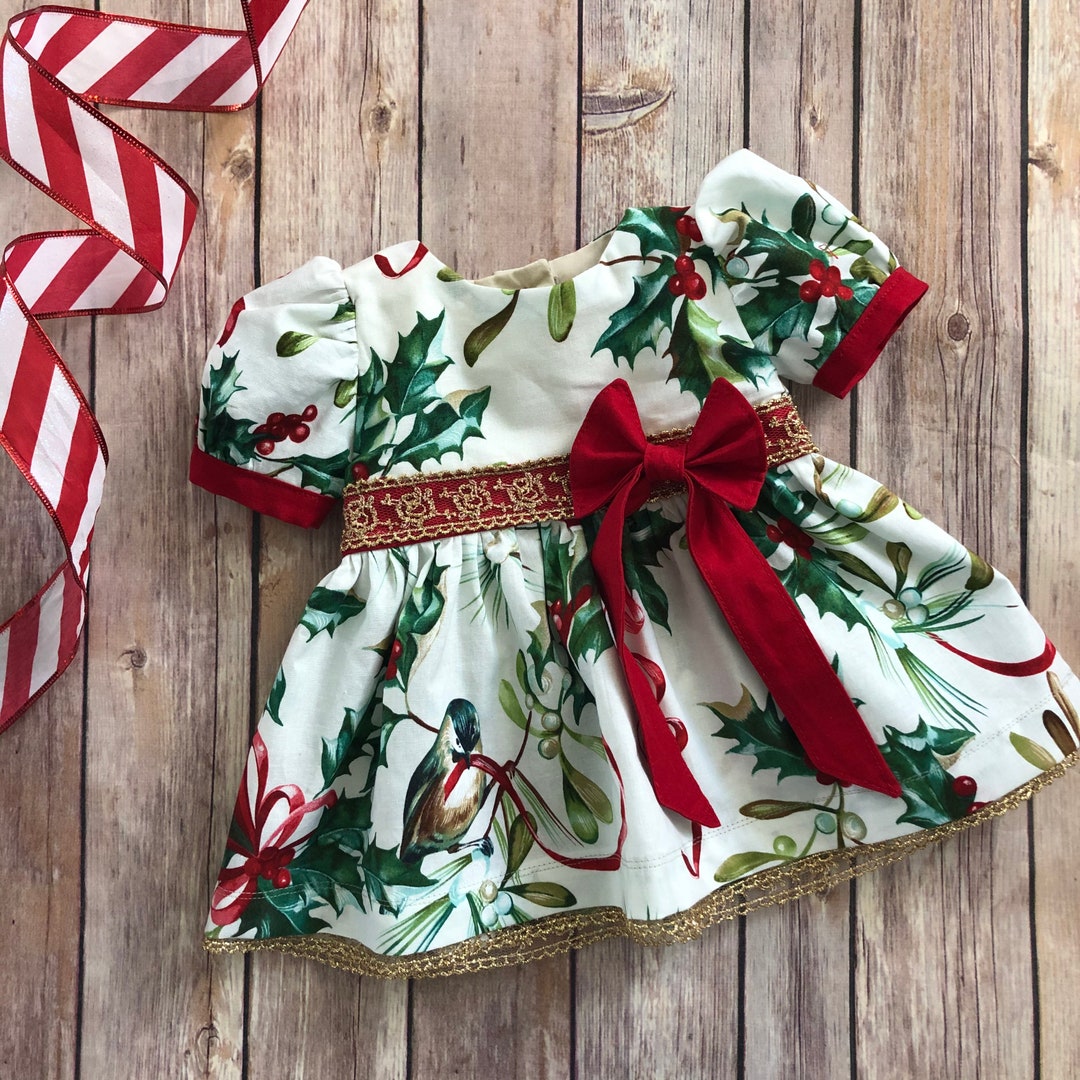 Baby Special Occasion Dress Pattern, Holiday Christmas Puff Sleeves ...