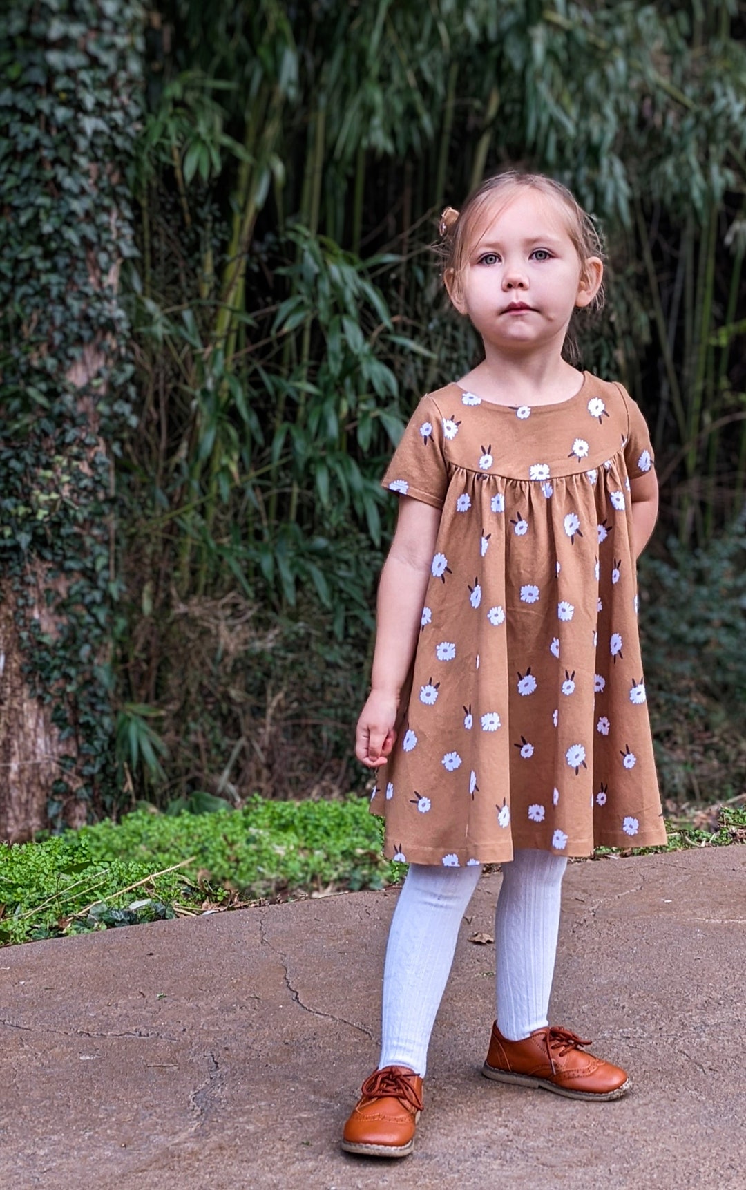 Girls Knit Fabric Dress Pattern Printable PDF Includes Projector File ...