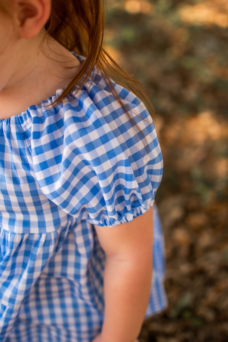 Easy Girls Twirl Dress Pattern - Full Twirly Tiers - Puff Sleeves - 2 ...