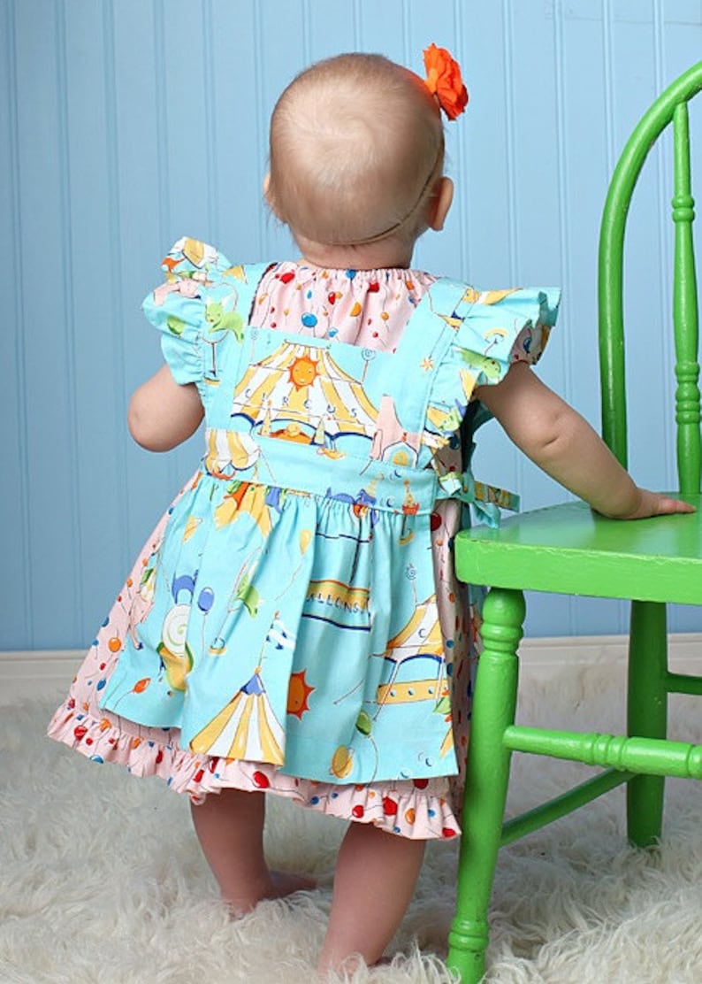 Baby Pinafore Sewing Pattern – Ruffle Sleeve Overdress (PDF Pattern) - Etsy